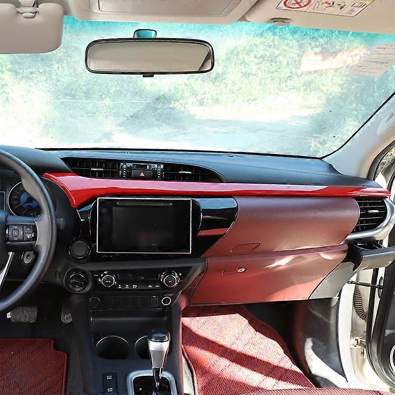 Car Center Console Frame Decorative Panel ABS Red Car Styling for ...