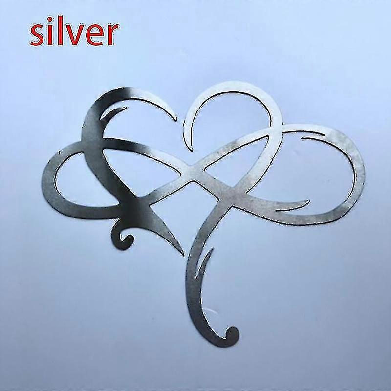 Eternal Love Iron Decoration Infinite Heart Metal Wall Decorative Art ...