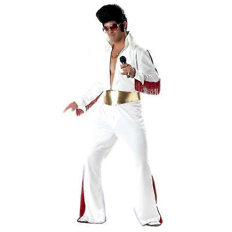 Elvis Costumes Super Star Costume Cosplay Celebrity Party Ball Vintage ...
