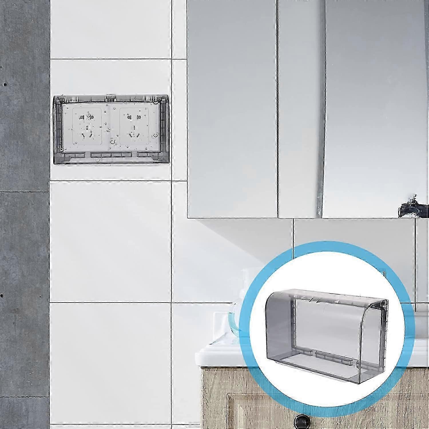 Waterproof Cover For Raised Sockets Adhesive Bathroom Leak Switch ...