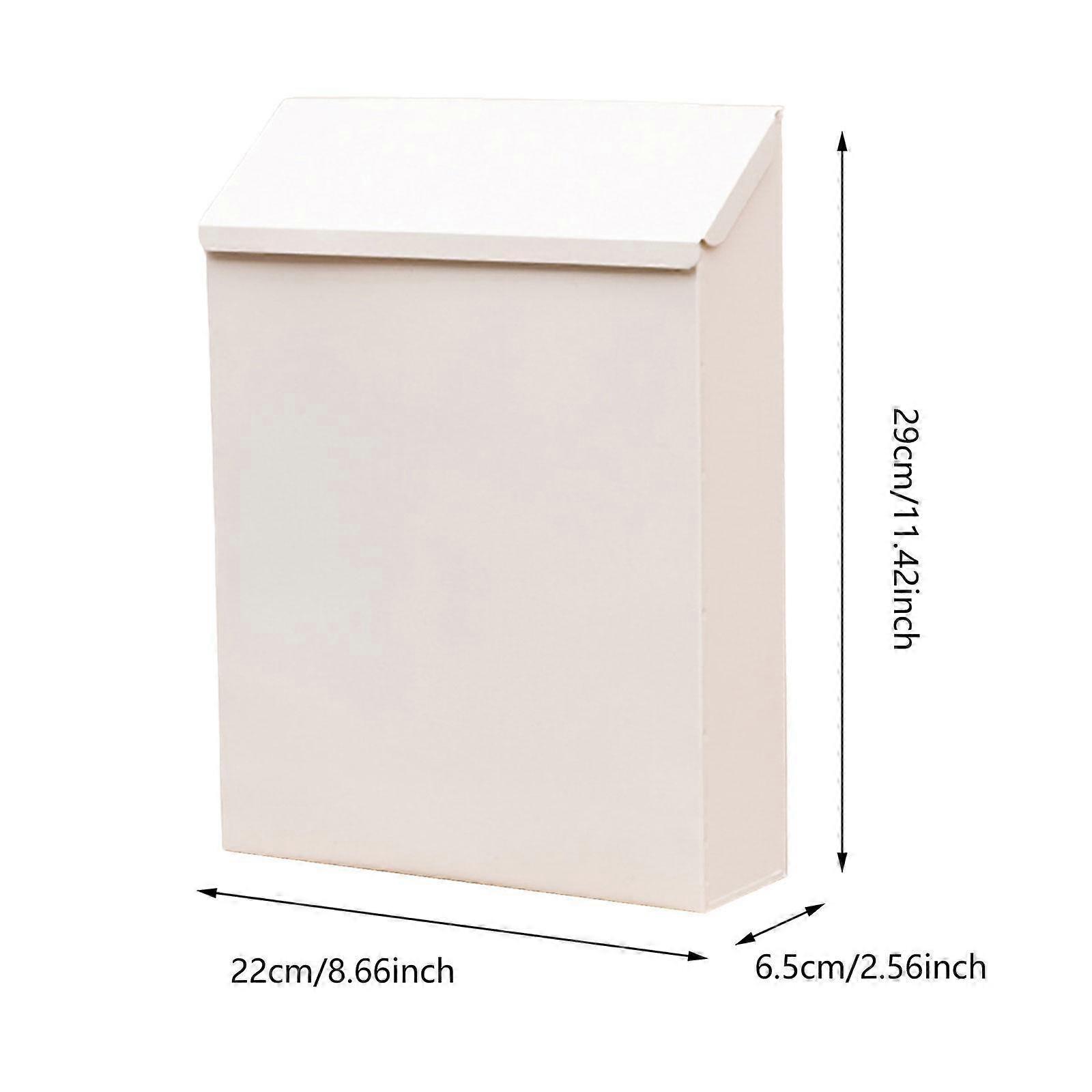 Wall Mounted Mailbox Decorative Modern Letter Box for Front Door House ...