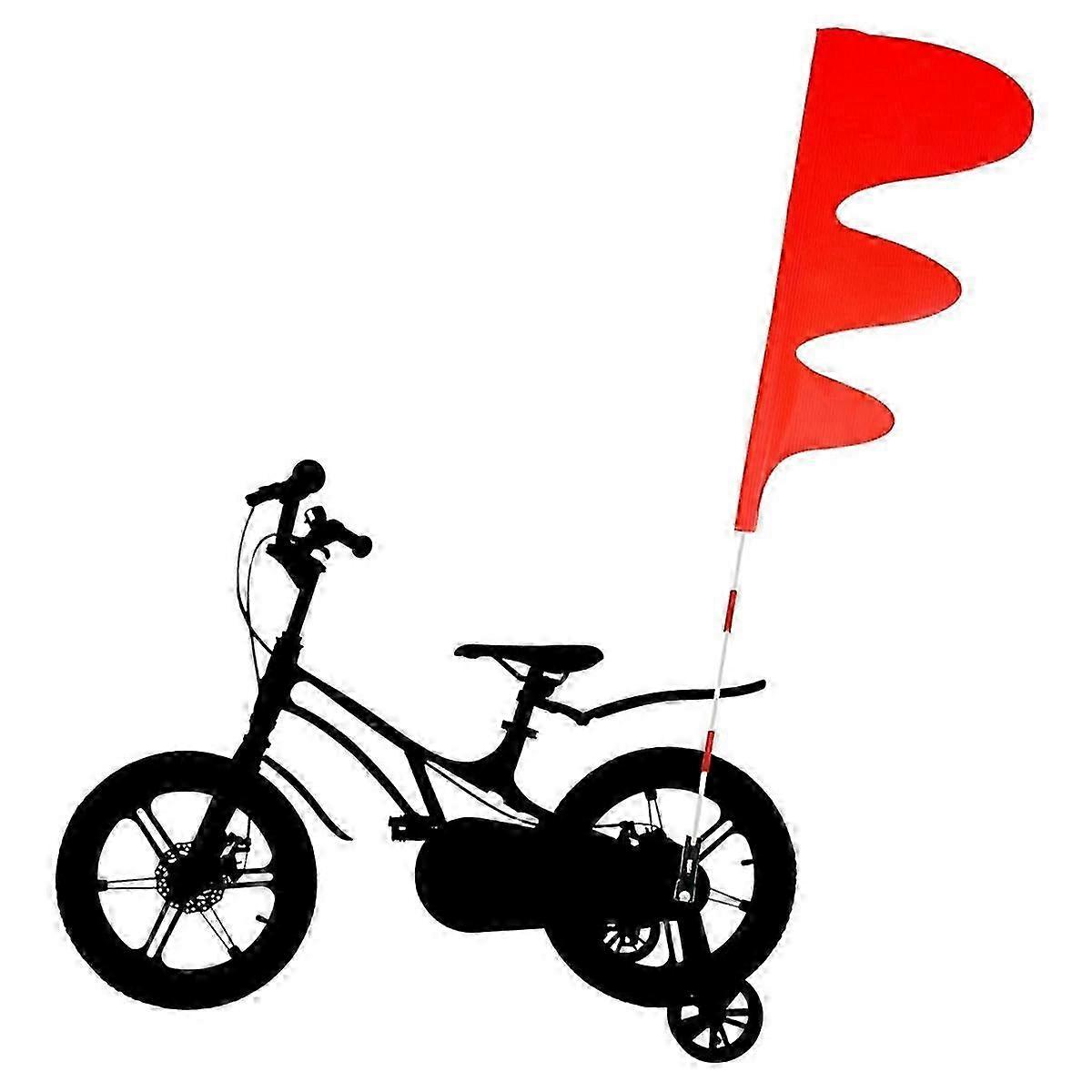 1 Pcs Bike Safety Flags Kids Bike Flag, Bike Trailer Flag Adjustable 6 ...