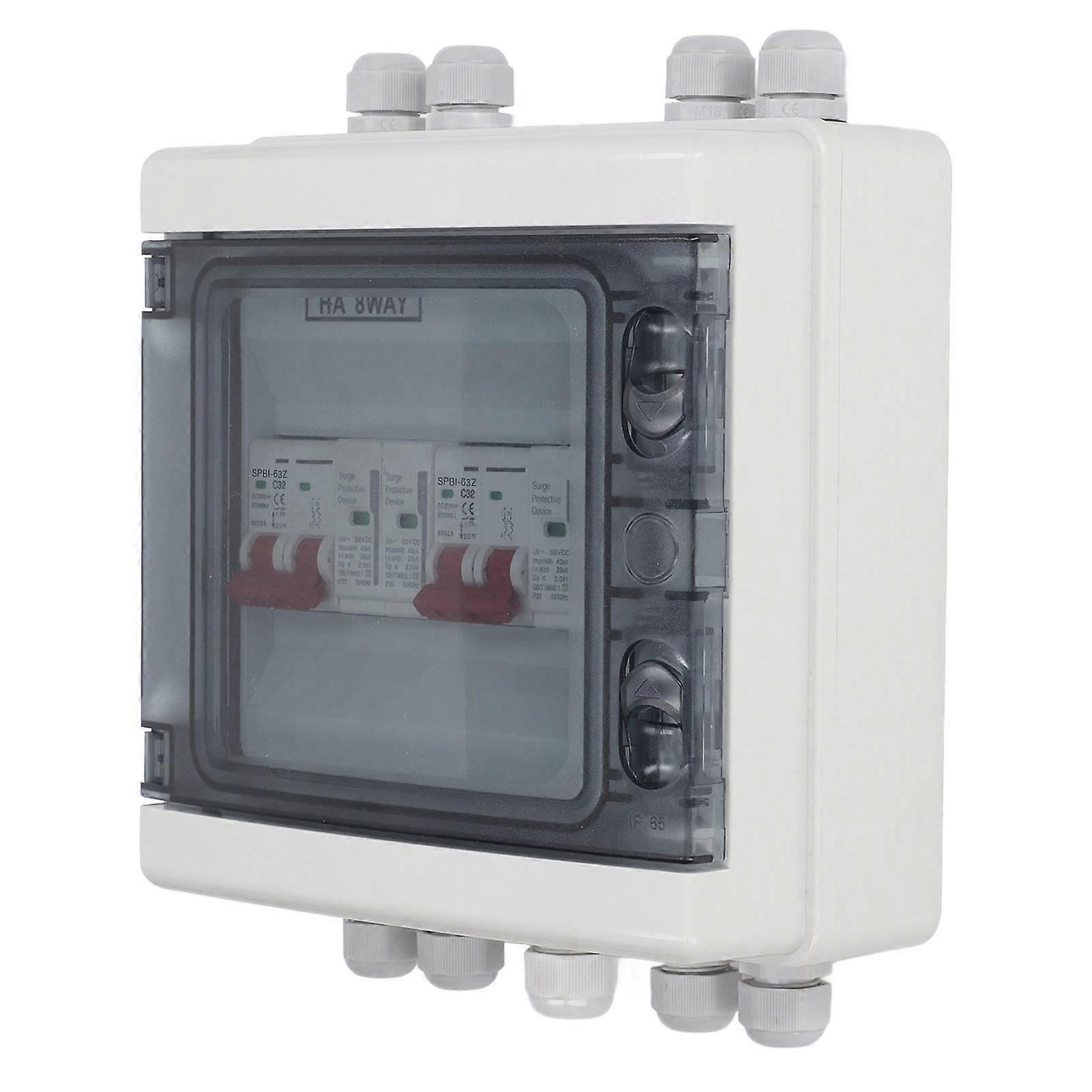 DC500V Solar Disconnect Switch 2 in 2 Out Surge Protection PV Combiner ...