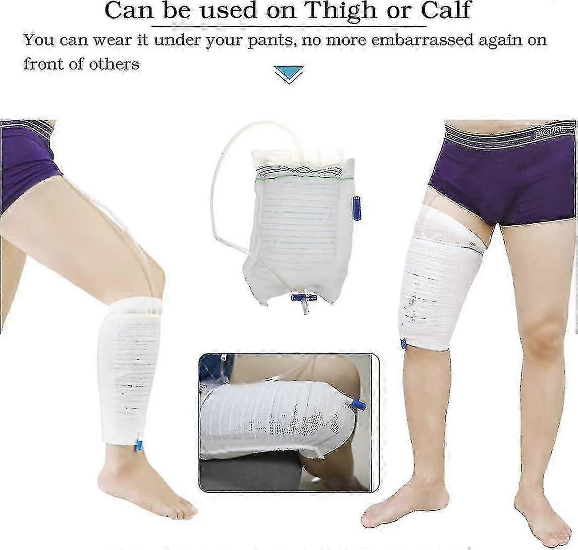 Catheter Leg Bag Holder 2 Count Fabric Catheter Sleeves Urine Leg Bag ...