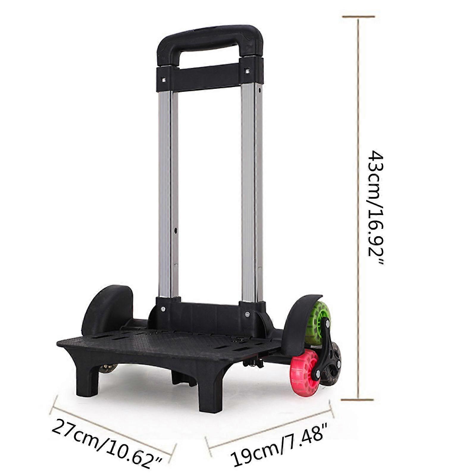 Backpack Trolley 6 Wheels Rolling Luggage Carts Foldable Trolley Cart ...