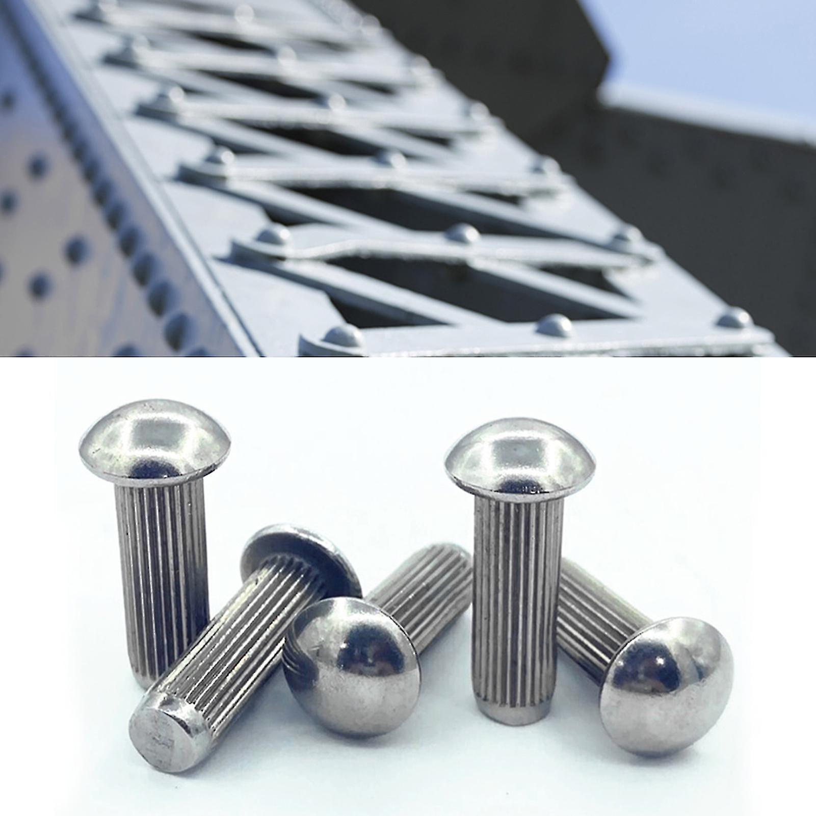 60pcs M4 Knurled Rivets Different Sizes Solid 304 Stainless Steel ...