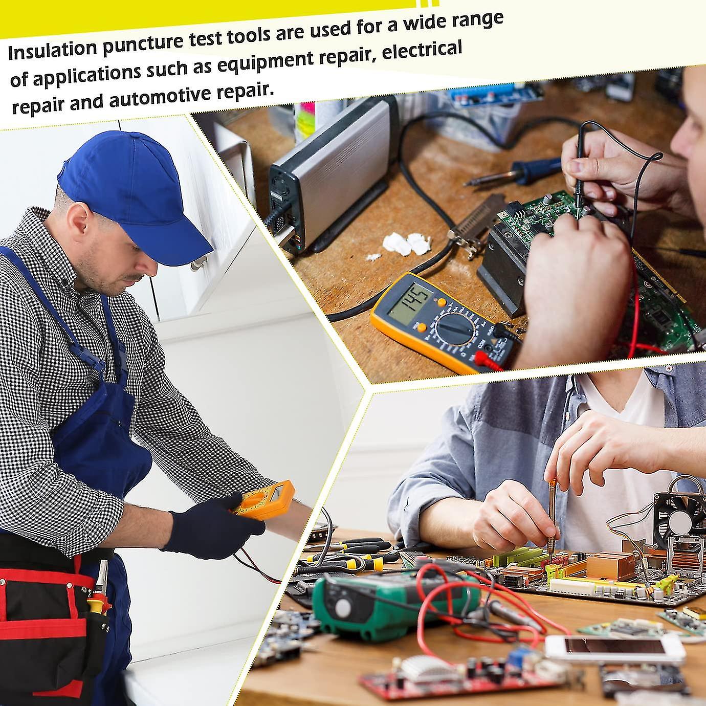 4 Pieces Wire Piercing Probe Insulation Clip Set Wire For Multimeter ...