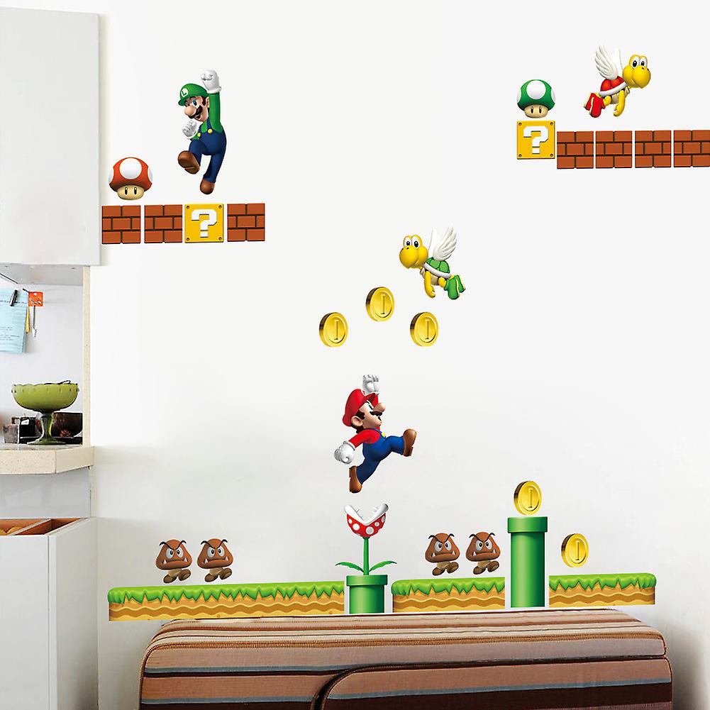 For Nintendo New Super Mario Bros Build a Scene Peel and Stick Wall ...