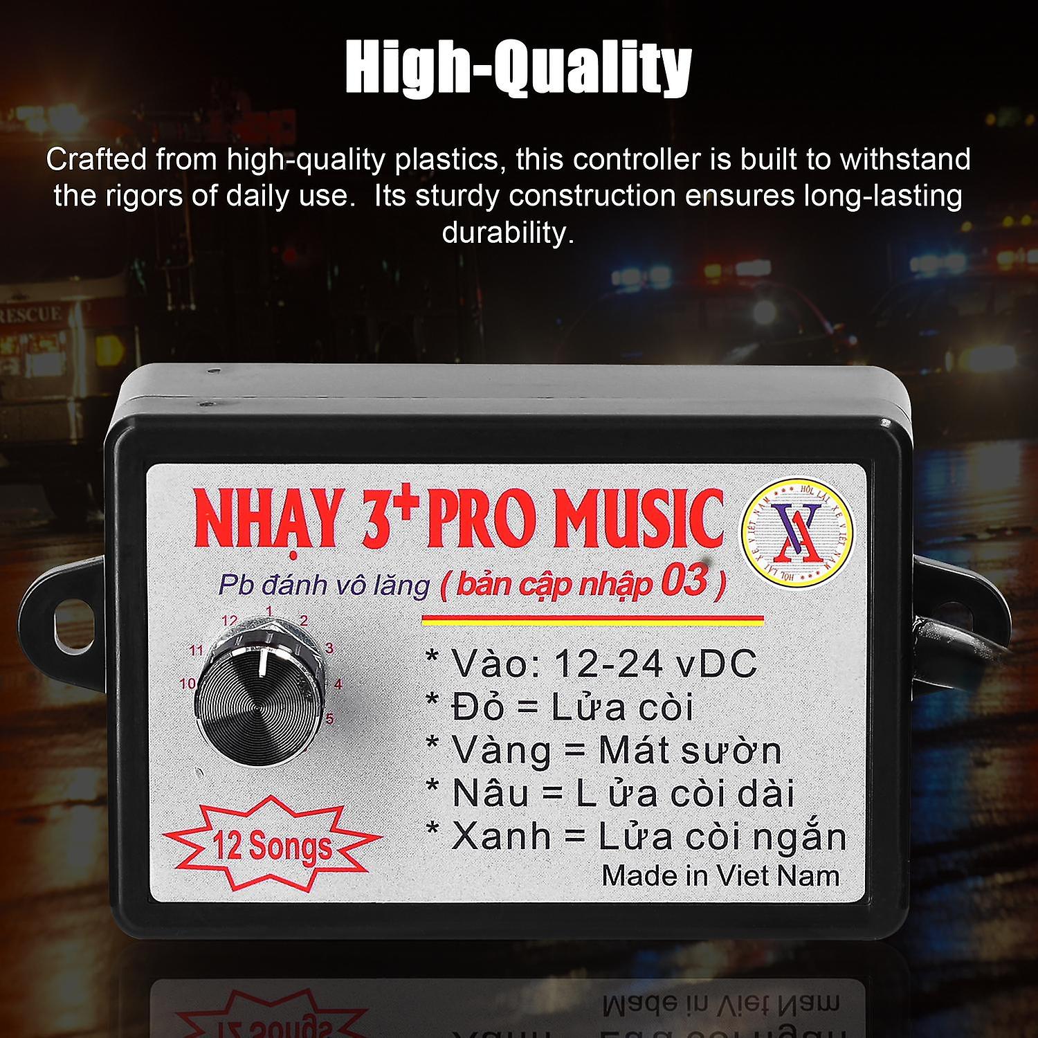 Car Horn Controller Electric Horn Speaker Sound Control Unit with 12 ...