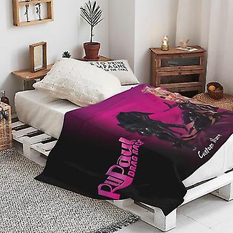 Rupaul's Drag Race Tæppe Kasttæppe Varmt blødt tæppe Til sovesal Stue ...