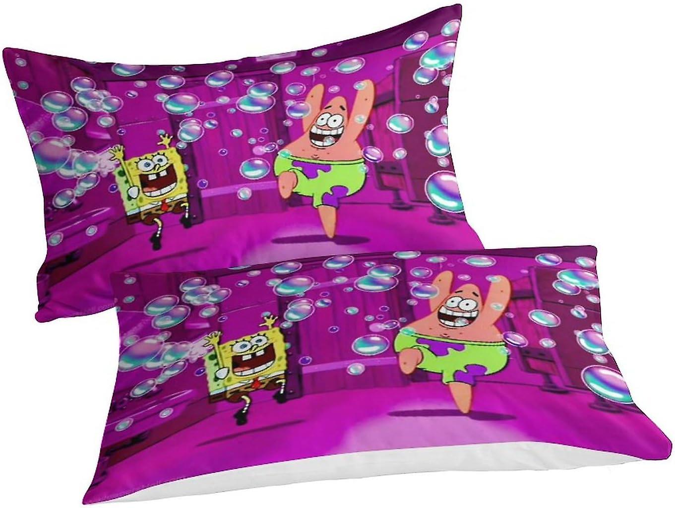 HOUKIG Spongebob Duvet Cover for Boys Girls Quilt Cover 3D Print Anime ...