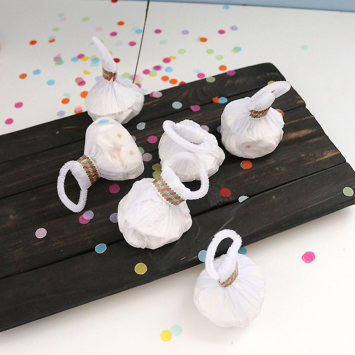 10 Pack No Mess Streamer Poppers Pop Out Streamers Hand Throw Wedding ...
