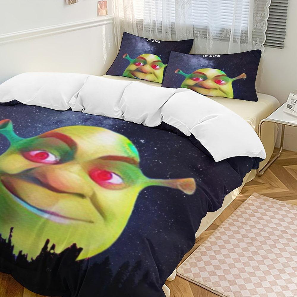 Shrek Bedding Sets Cute Bed Cover Anime Cartoon 3D Printed Lightweight ...