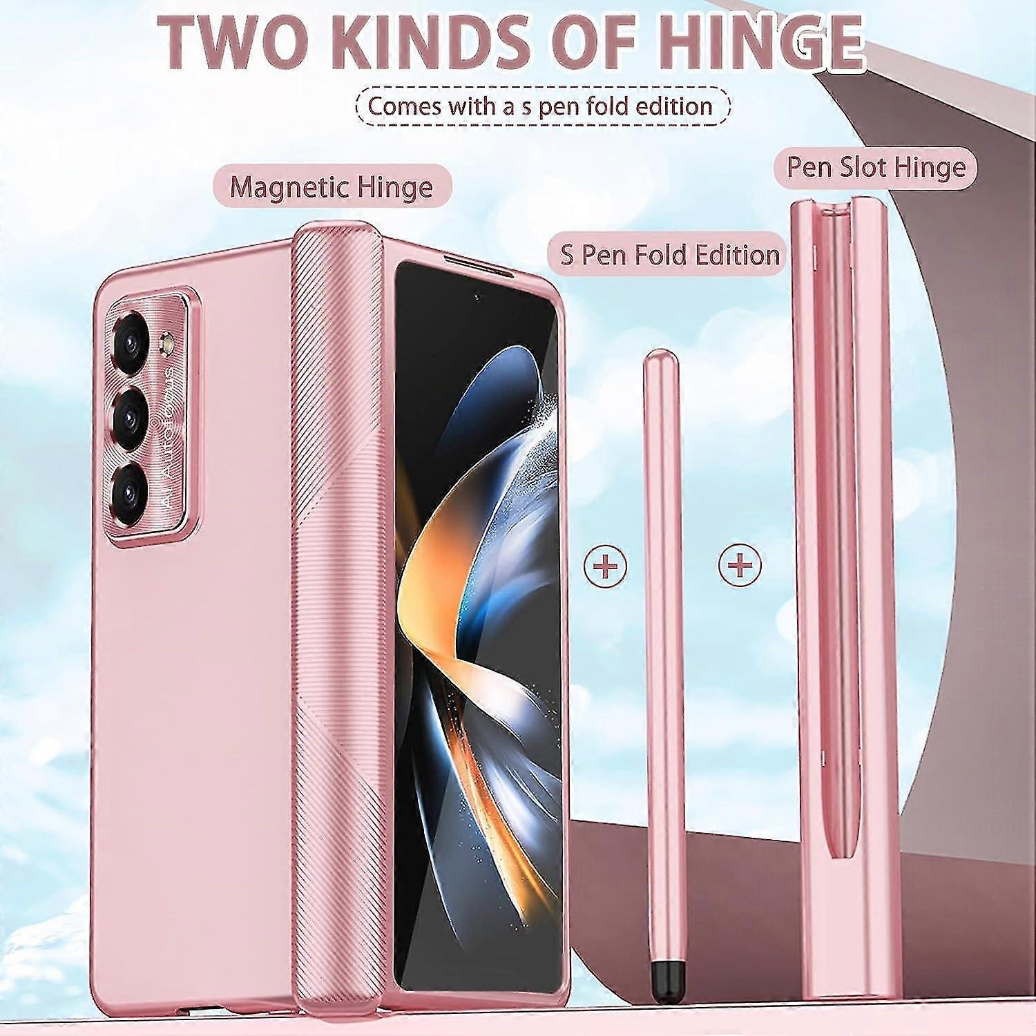 Z Fold 5 Case With Pen,hinge Protection Shockproof Case For Samsung ...