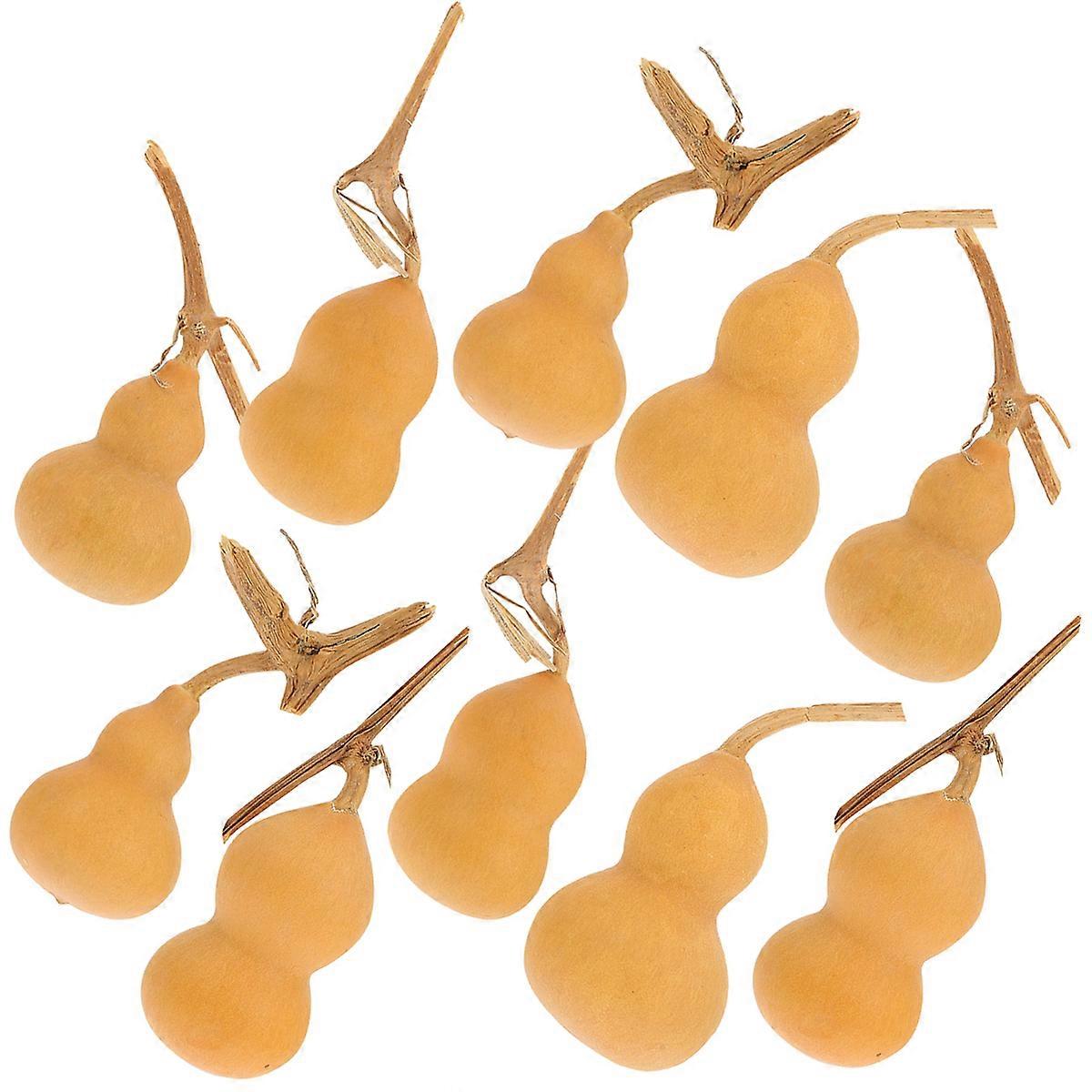 10 Pcs Gourd Ornaments Calabash Decors Natural Gourds Adornments(Random ...
