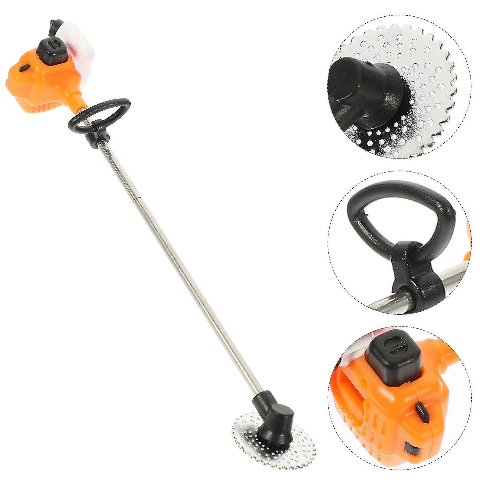 Mini House Mower Model Miniature PVC Mower Doll Garden Tool Model Decor ...