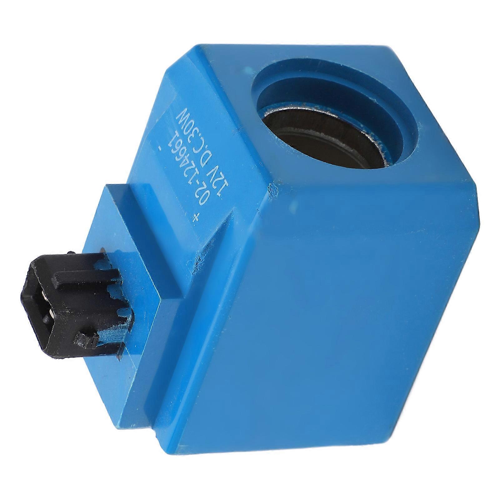 Solenoid Coil 02?124661 12V 30W Round Pin Excavator Solenoid Valve Coil ...