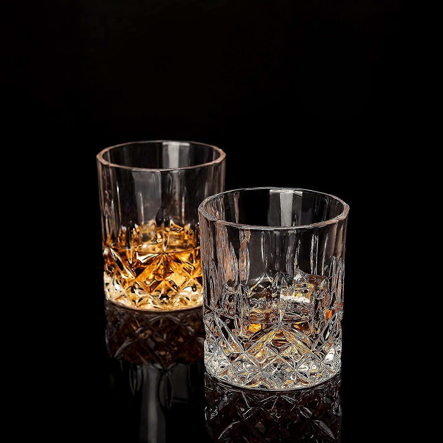 Whiskey Glasses, Lead Free Crystal Whiskey Tumbler, 300ml, Perfect Gift ...