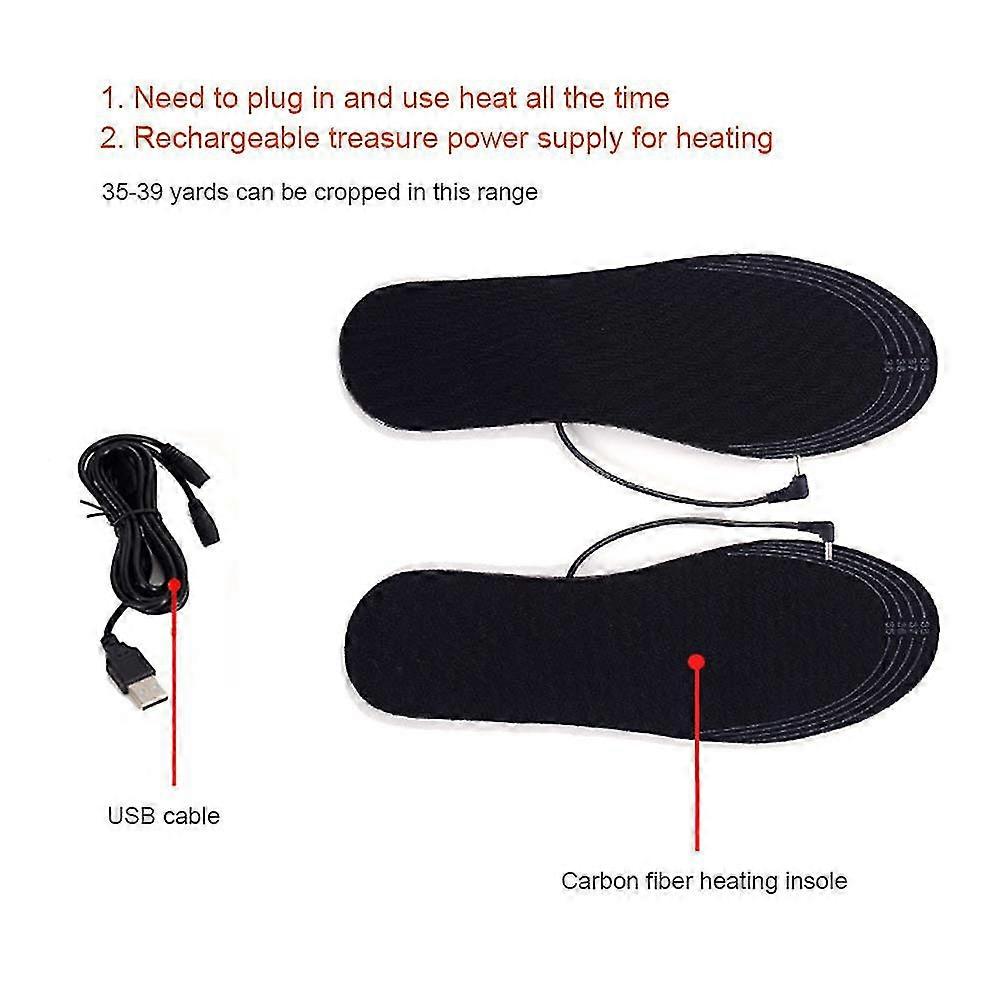 USB Heated Insoles, Heated Soles USB Electric Insoles | Fruugo UK