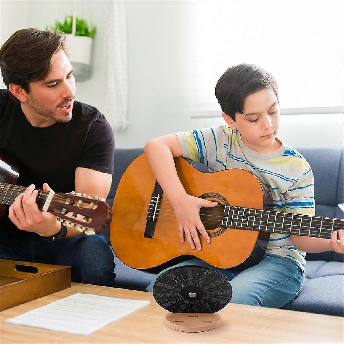 Circle Of Fifths Wheel, Guitar Music Theory Disc With Stand Holder Easy ...