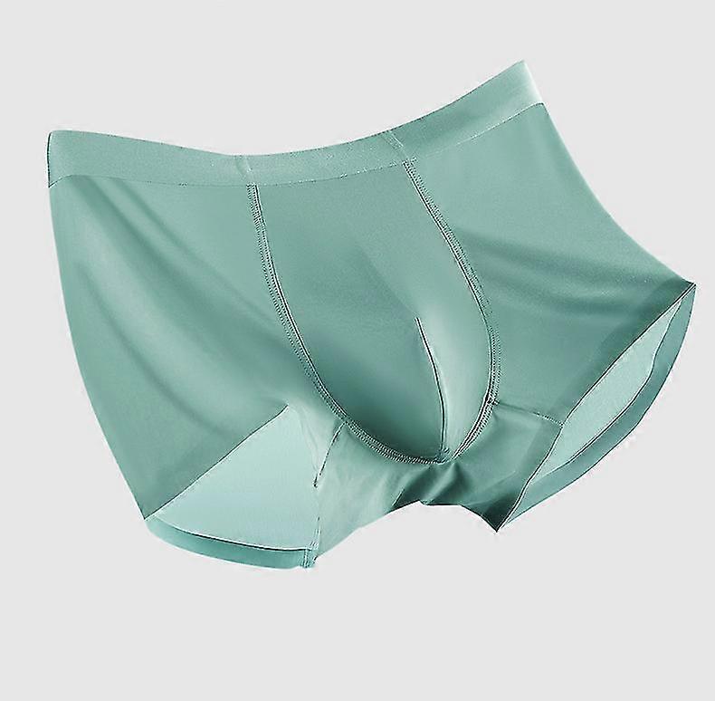 4pcs Men's Traceless Underwear Ice Silk Boxer Brief Sexy See-through ...