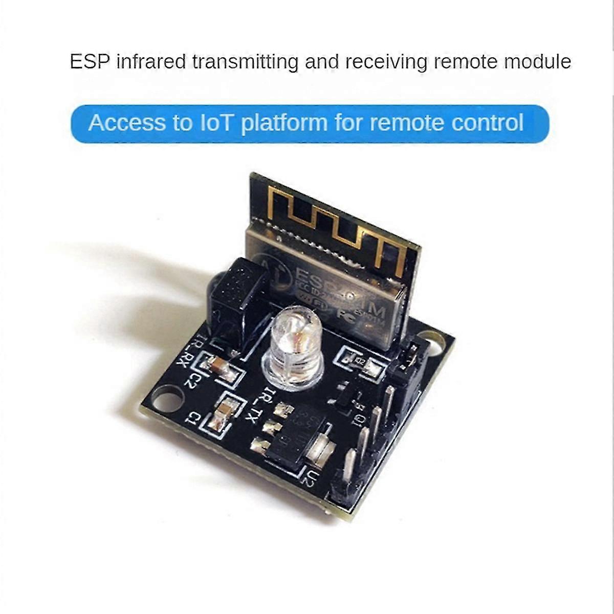 2X ESP8285 ESP-01M IR Transceiver Wifi Wireless Module Remote Control Switch Development ...