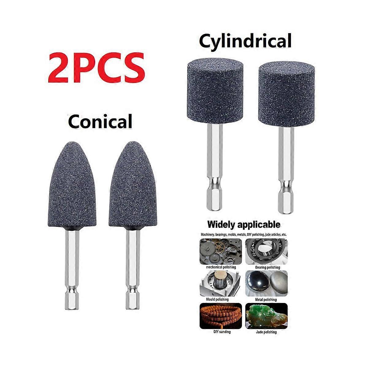 Two-Piece Grinding Wheel with Hexagonal Handle Conical Electric ...