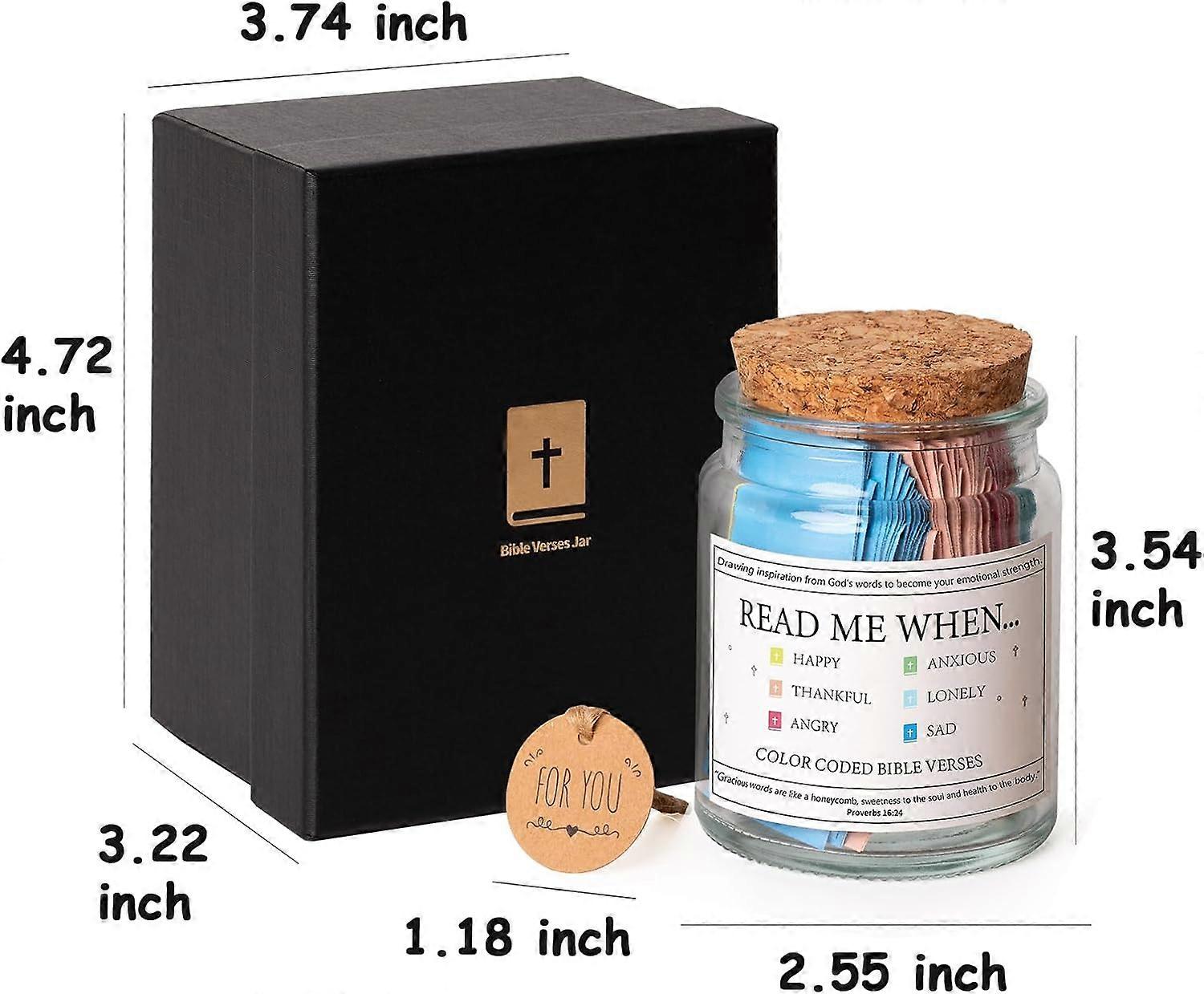 Bible Verses in a Jar,Read Me When Bible Verses Jar for Emotions and ...