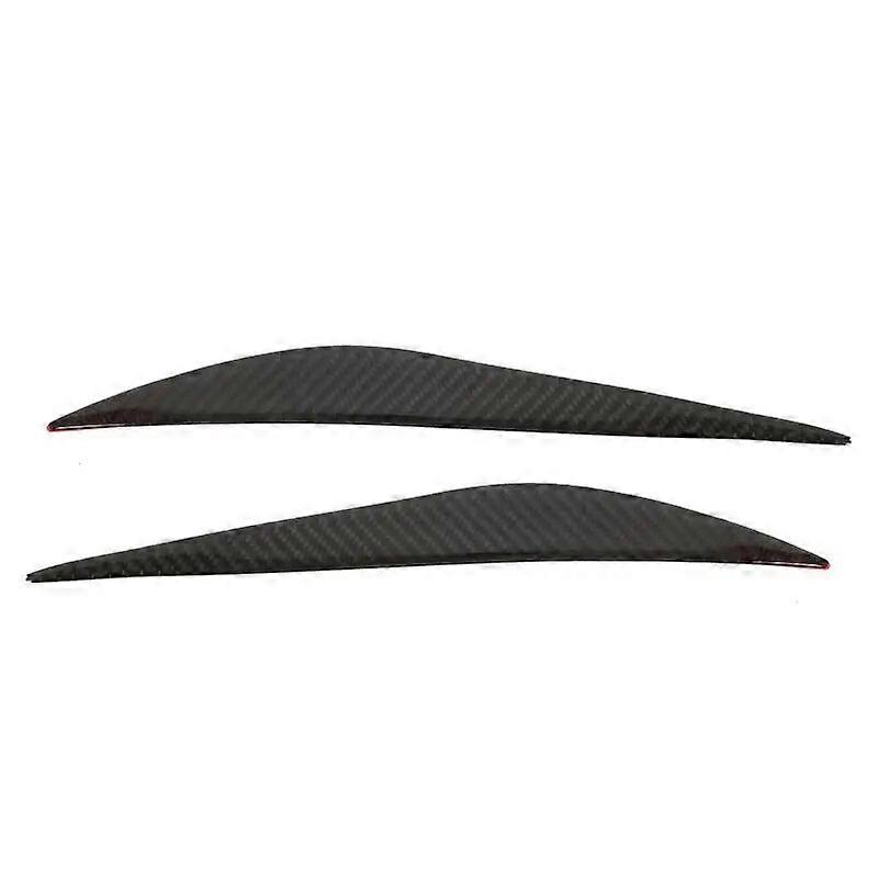 2Pcs Car Sticker Headlight Eyebrows Carbon Fiber Front Headlamp ...