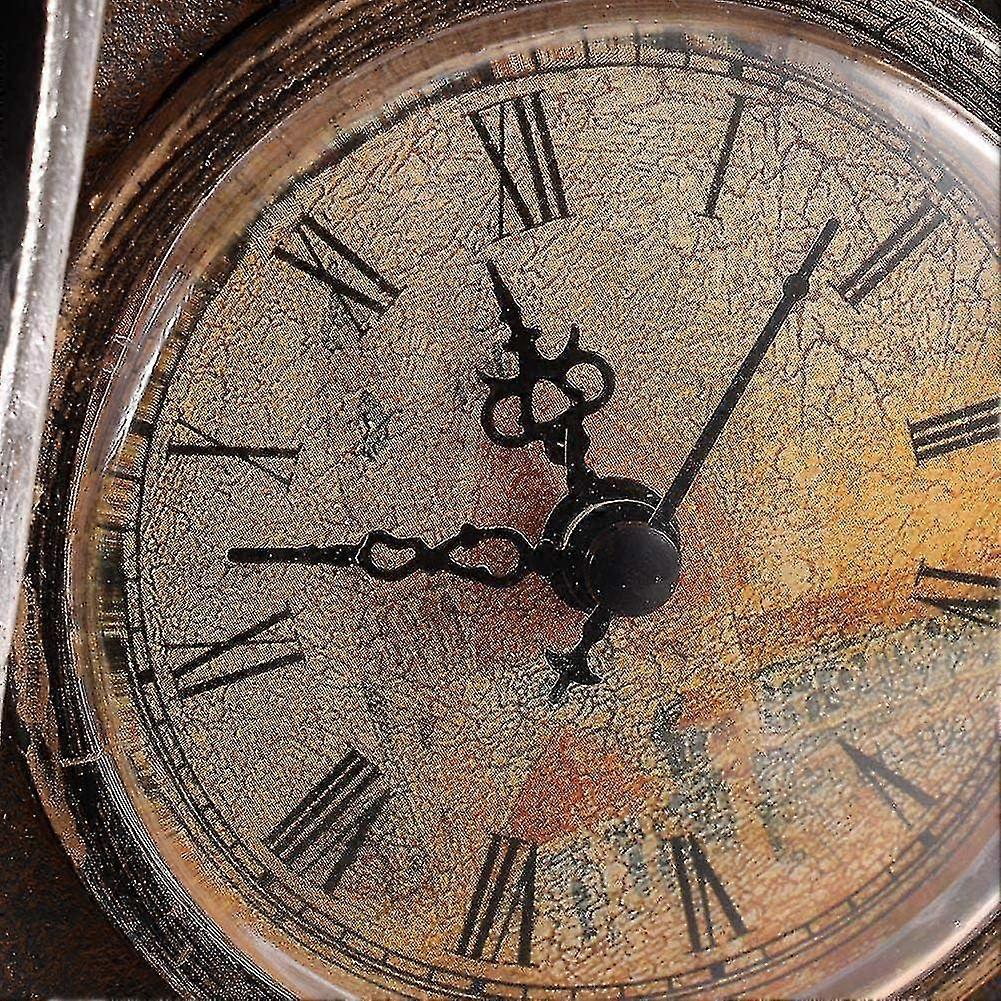 Vintage Clocks Resin Violin Model Clock Retro Desk Clock Decoration ...