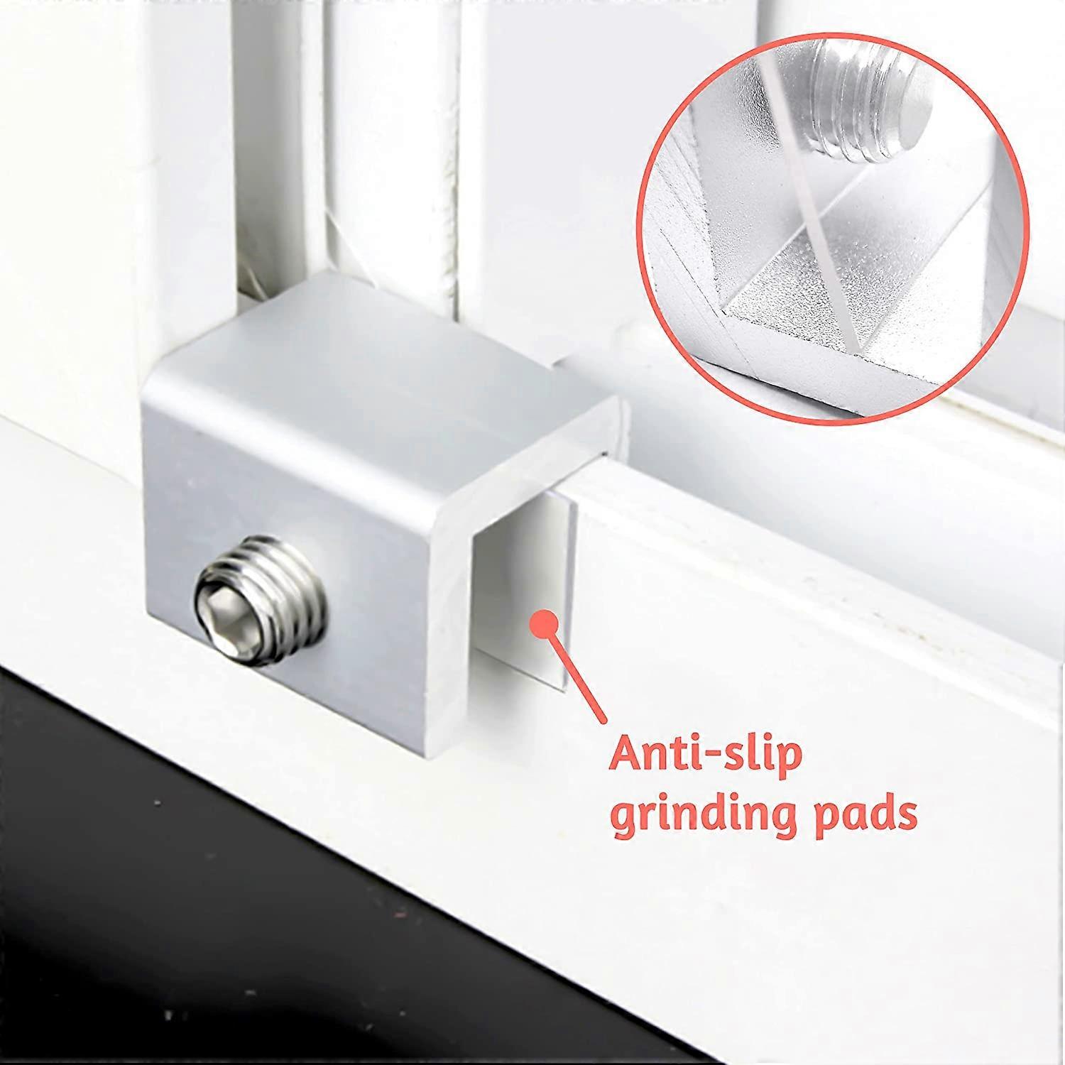 Set of Bavoe 4 Sliding Window Wedge Restrictor Lock Adjustable Aluminum ...