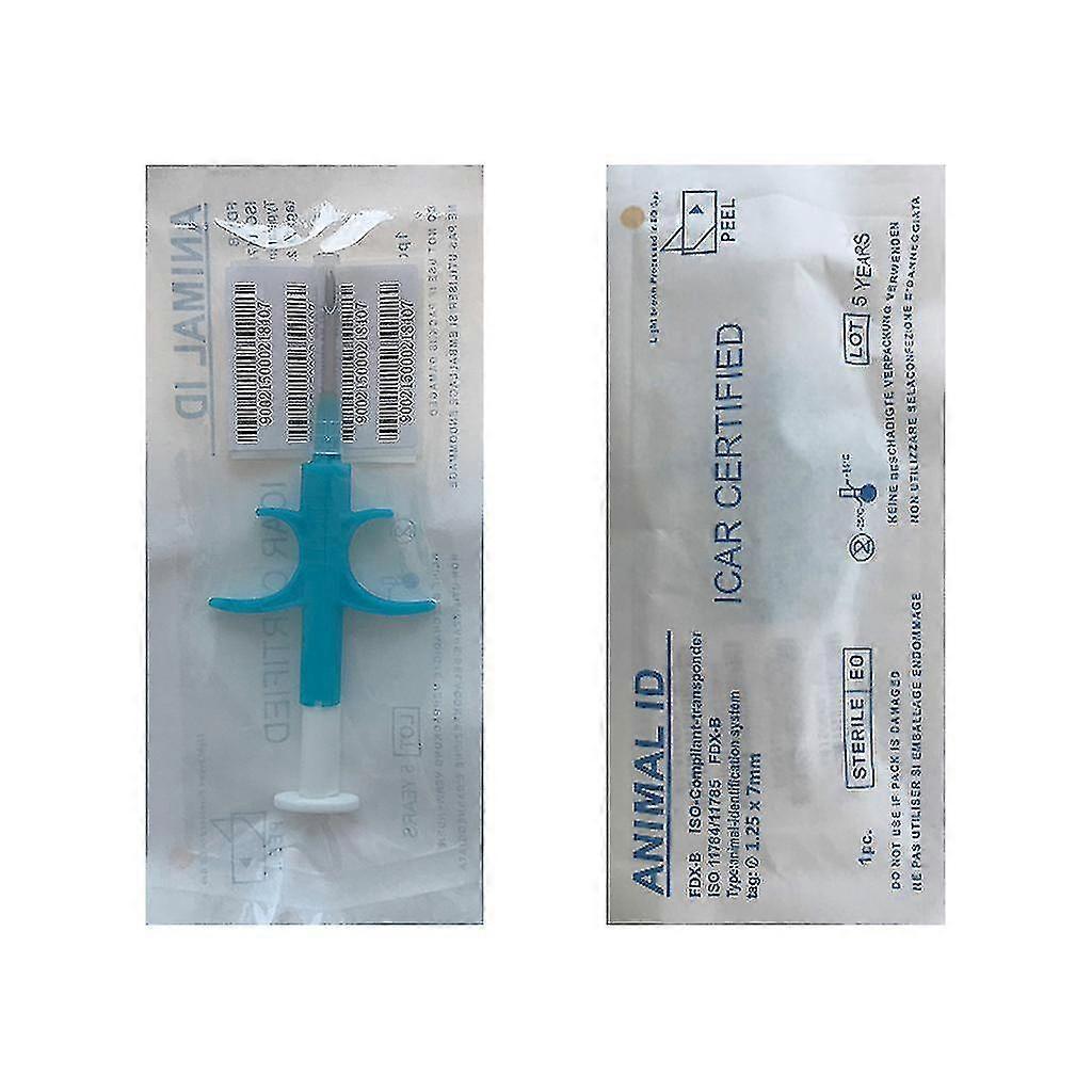 6 Bag/set Animal Chip Syringe Implantable Identification Id Dogs Pet ...