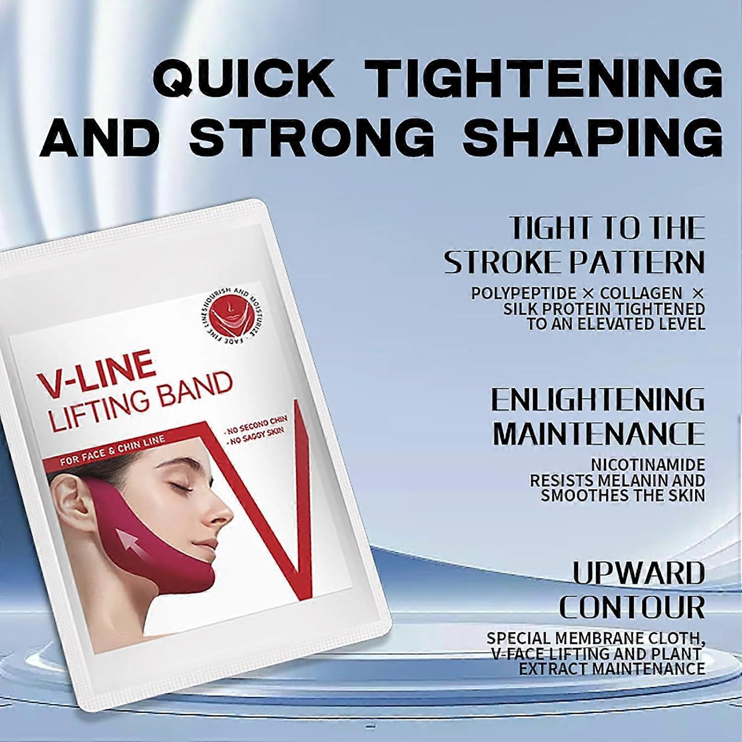 V-Line Collagen Mask for face, V Line Chin Strap, Toning Hydrogel ...
