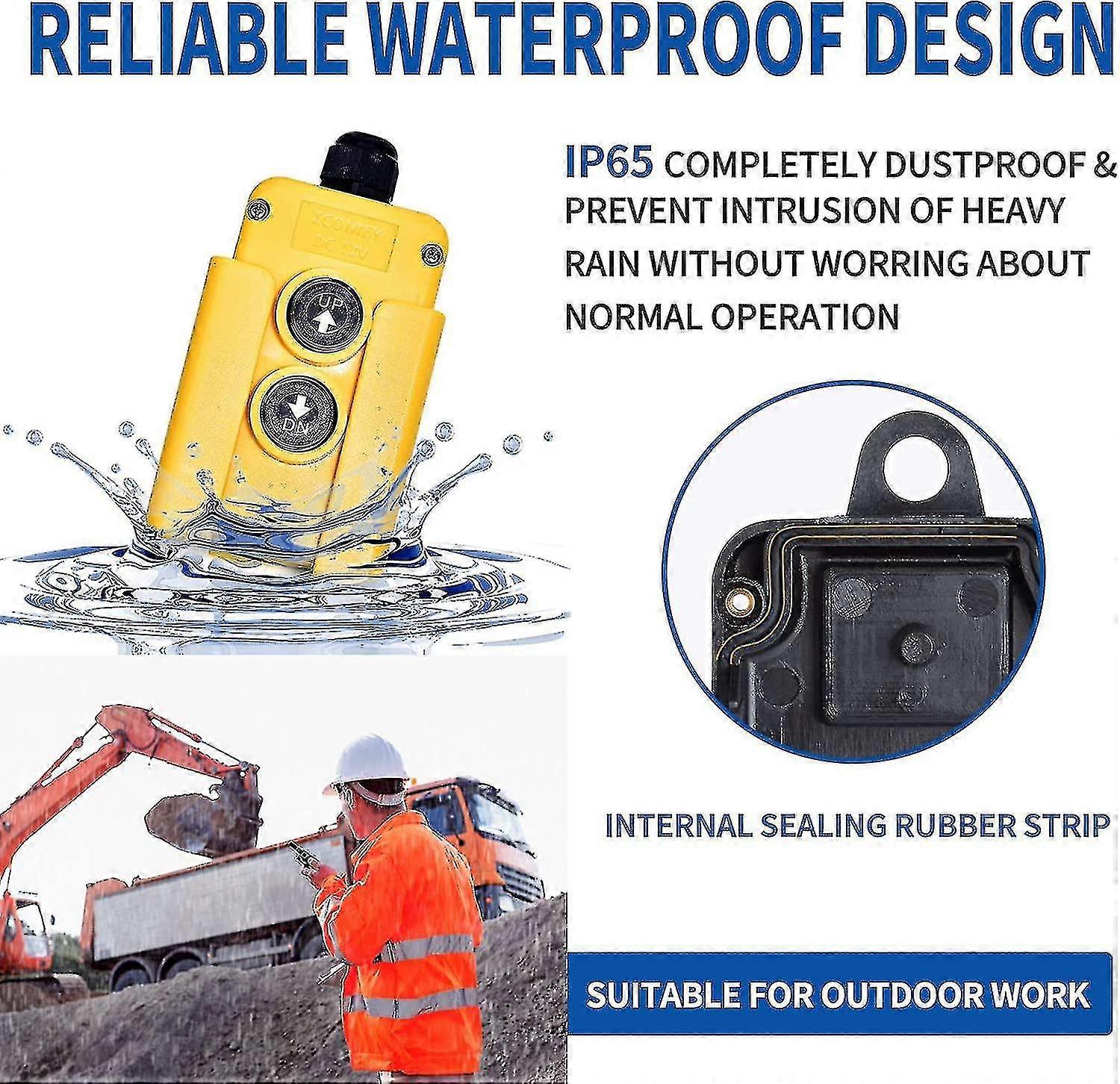 3 Wire Dump Trailer Remote Control Switch 12v For Single Acting ...