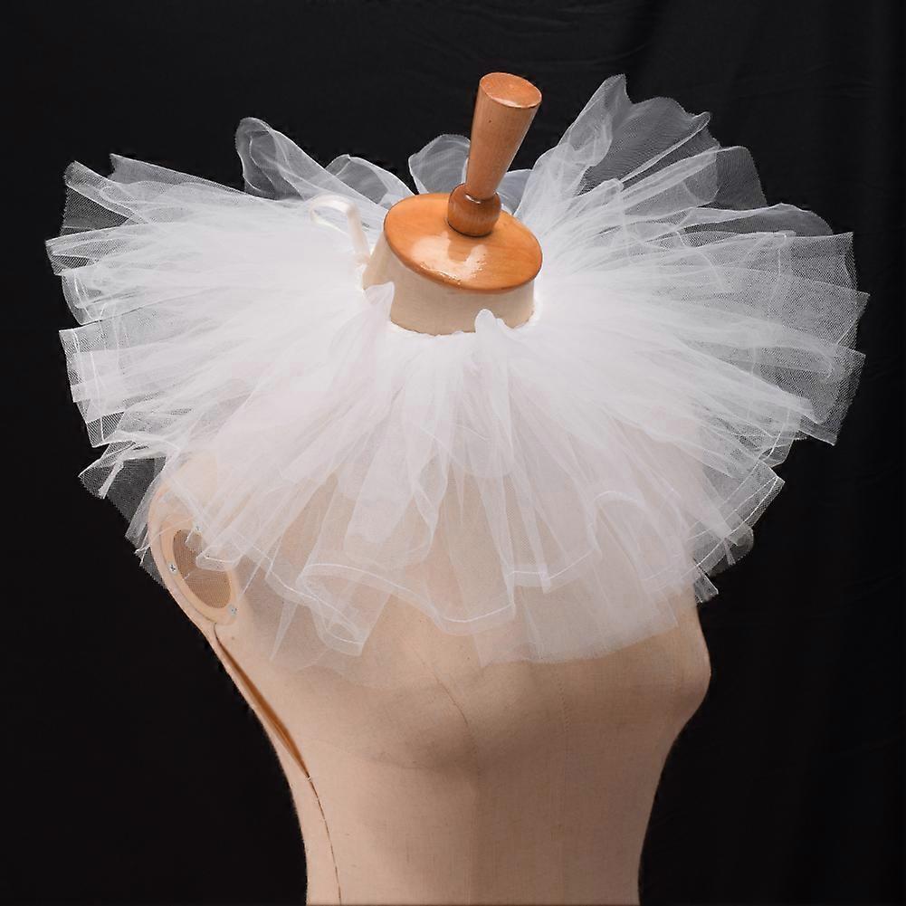 Big Neck Ruff Collar Victorian Cosplay Clown Halloween Costume ...