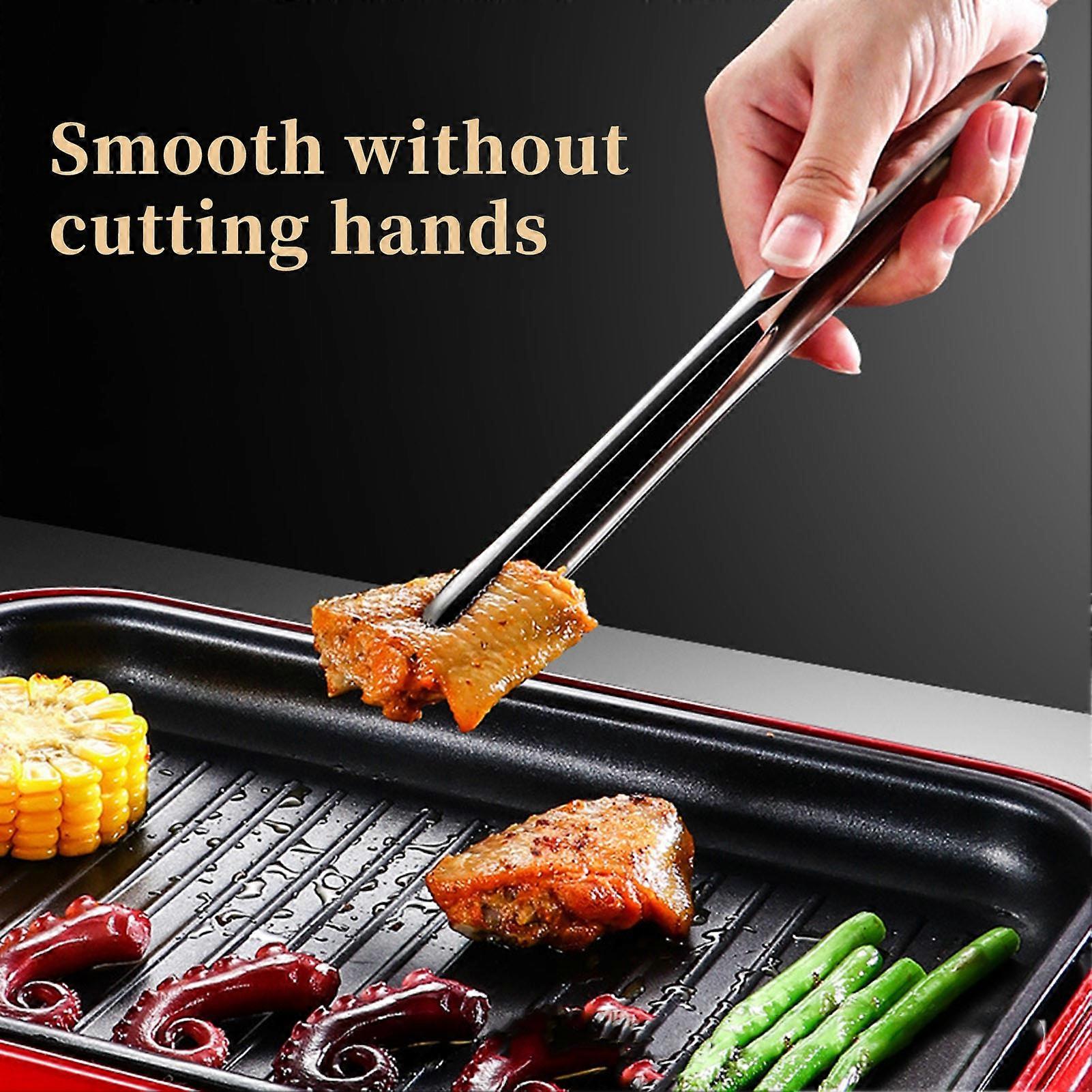 Food Tong Stainless Steel Food Clamp Multifunctional Easy to Clean Firm ...