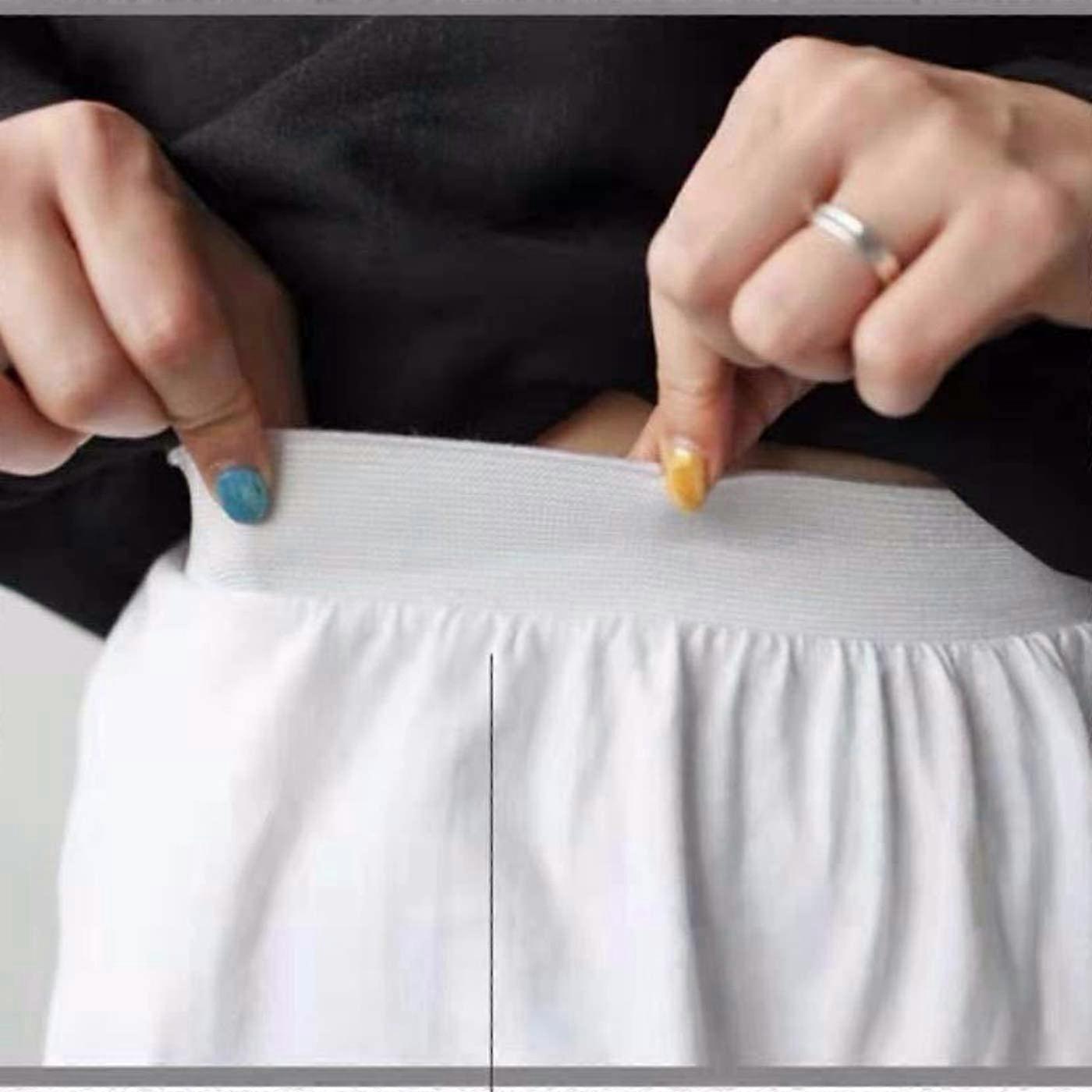 Women's Adjustable Layering Fake Top Lower Sweep 2-Pieces Shirt Hemline ...