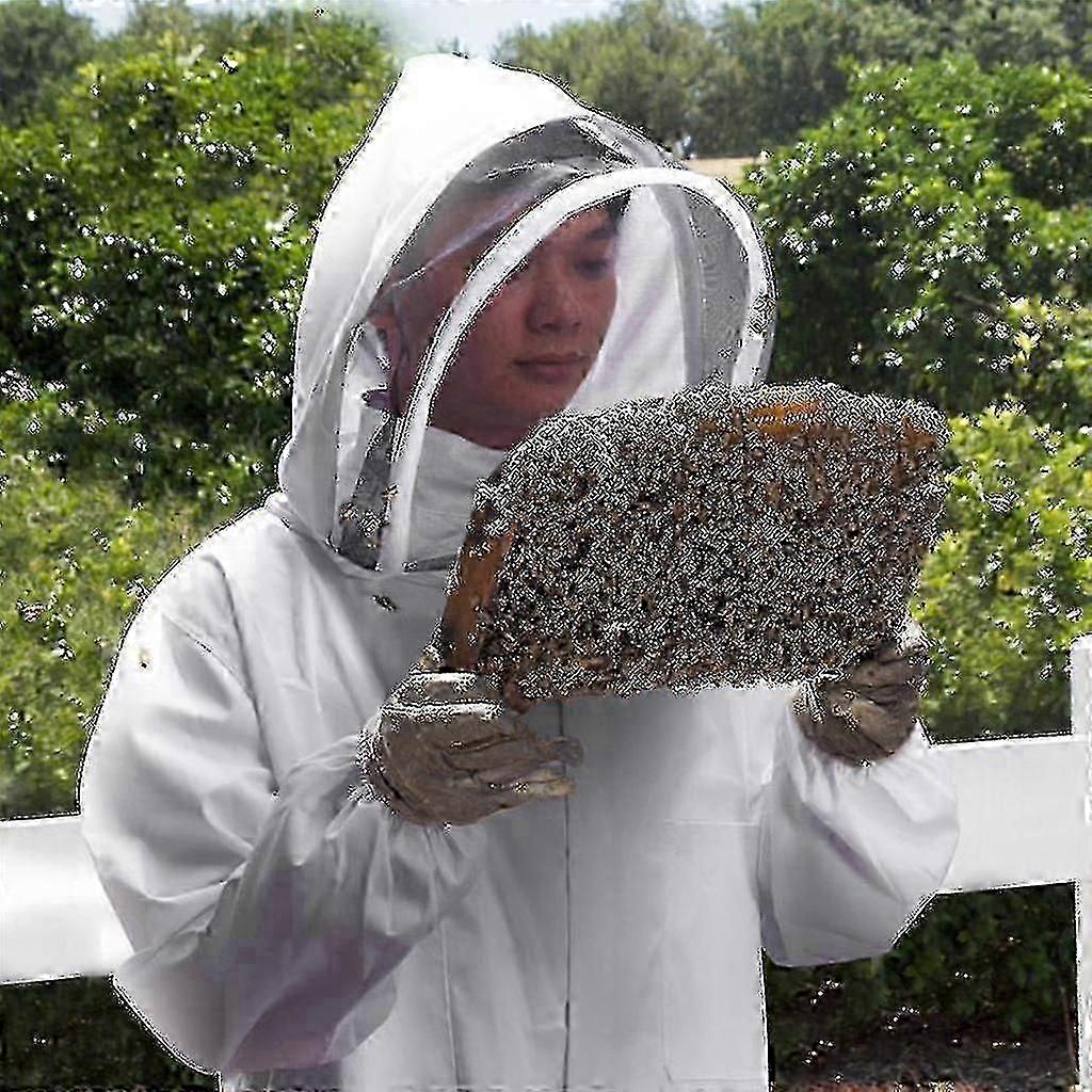 Professional Beekeeper Suit Bee Keeping All Body Hooded Beekeeping Coat ...