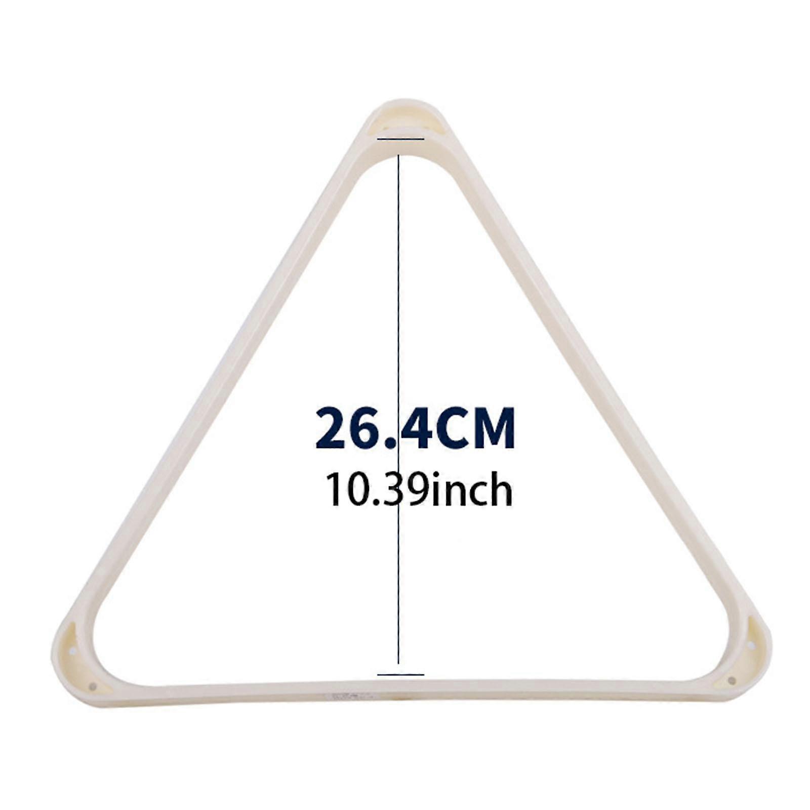 Pool Table Triangle Ball Rack White for Billiard Room Indoor Game Pool ...