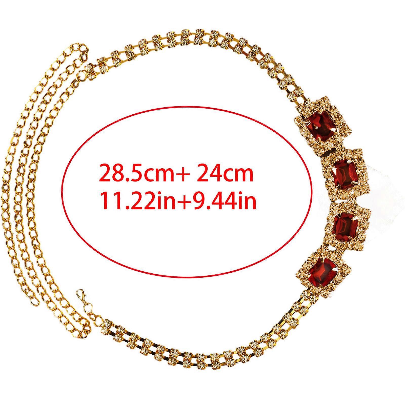 Rhinestones Leg Chain Rhinestones Thigh High Chain Crystal Leg Chain ...