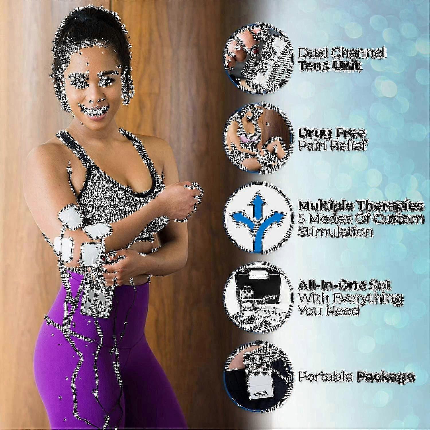 Tens 7000 Digital Tens Device With Accessories - Tens Device Muscle ...