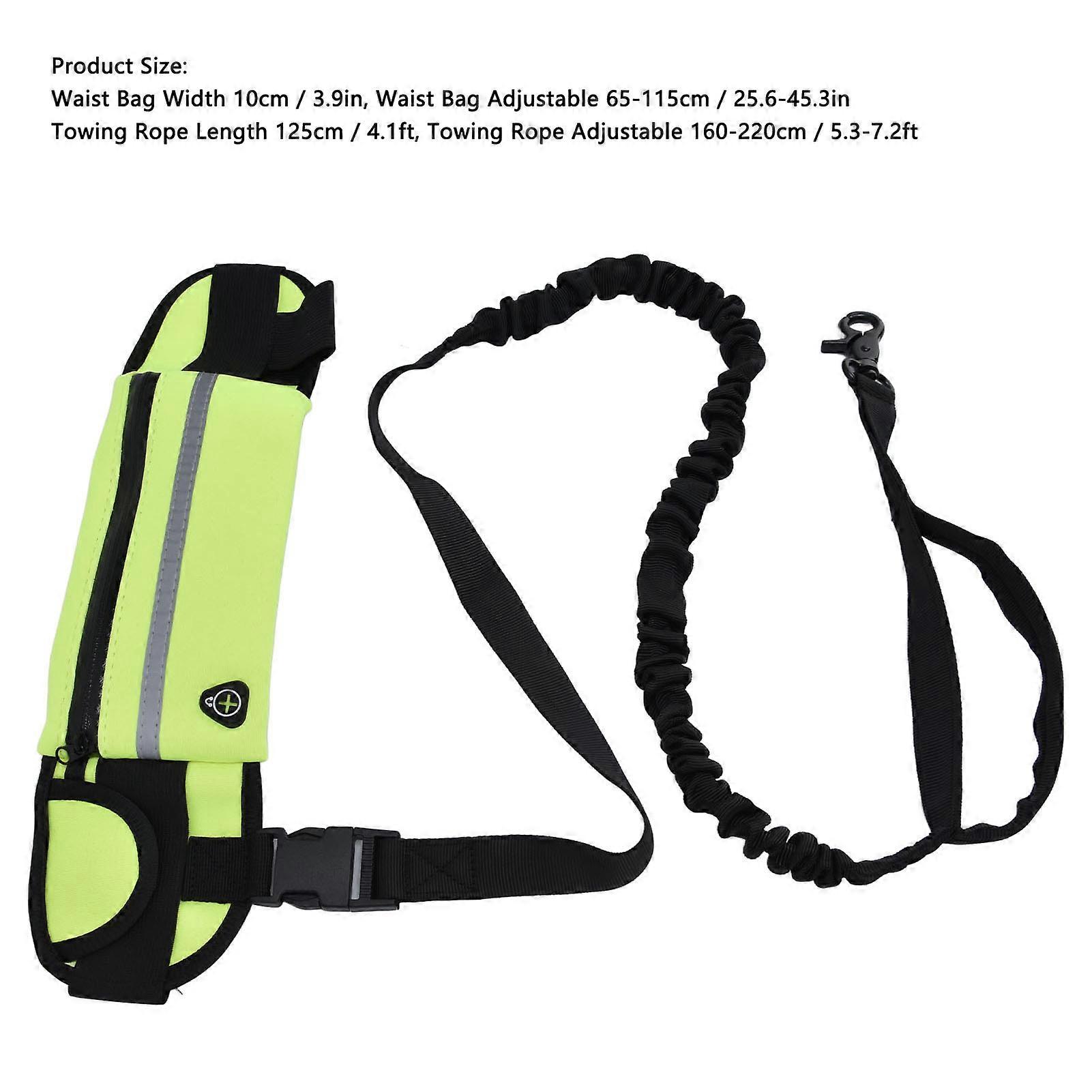 Sports Belt Bag Leash Set Reflective Elastic Explosion Proof Dog ...