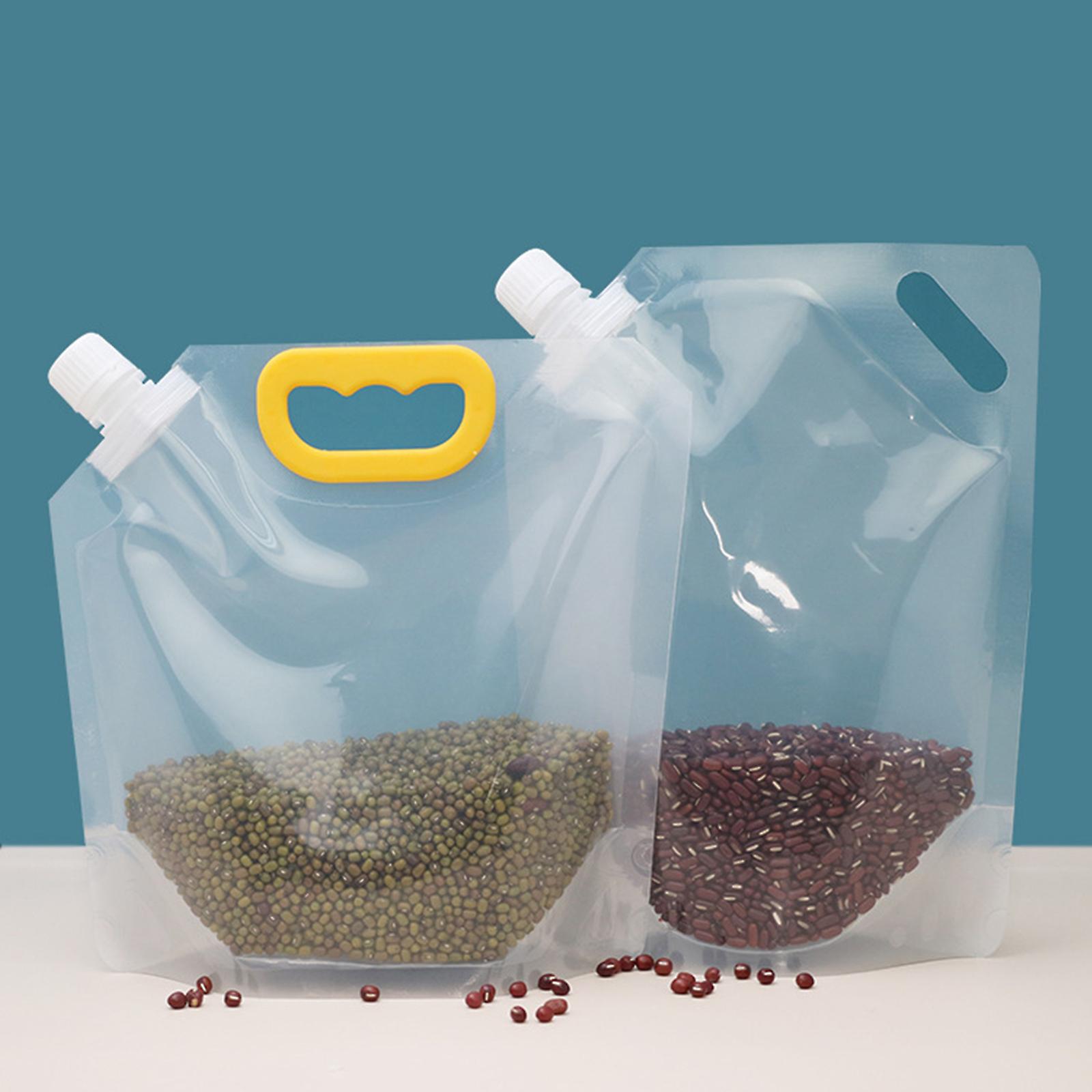 Grain Moisture-proof Sealed Bag, 10pcs Transparent Grain Storage ...