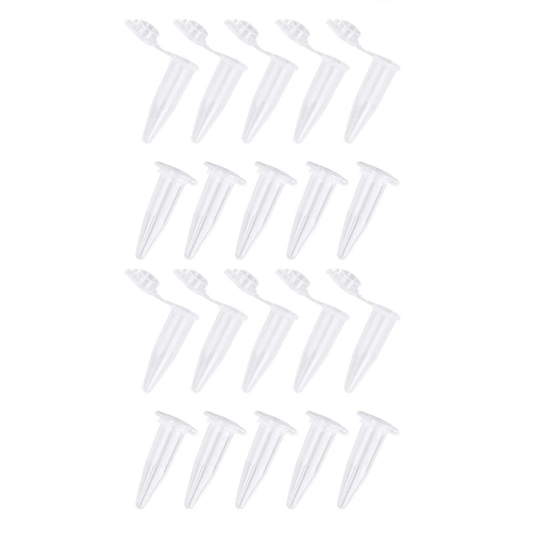 2000pcs Mini Centrifuge Tubes 1.5ml Raduated Clear Plastic Centrifuge ...