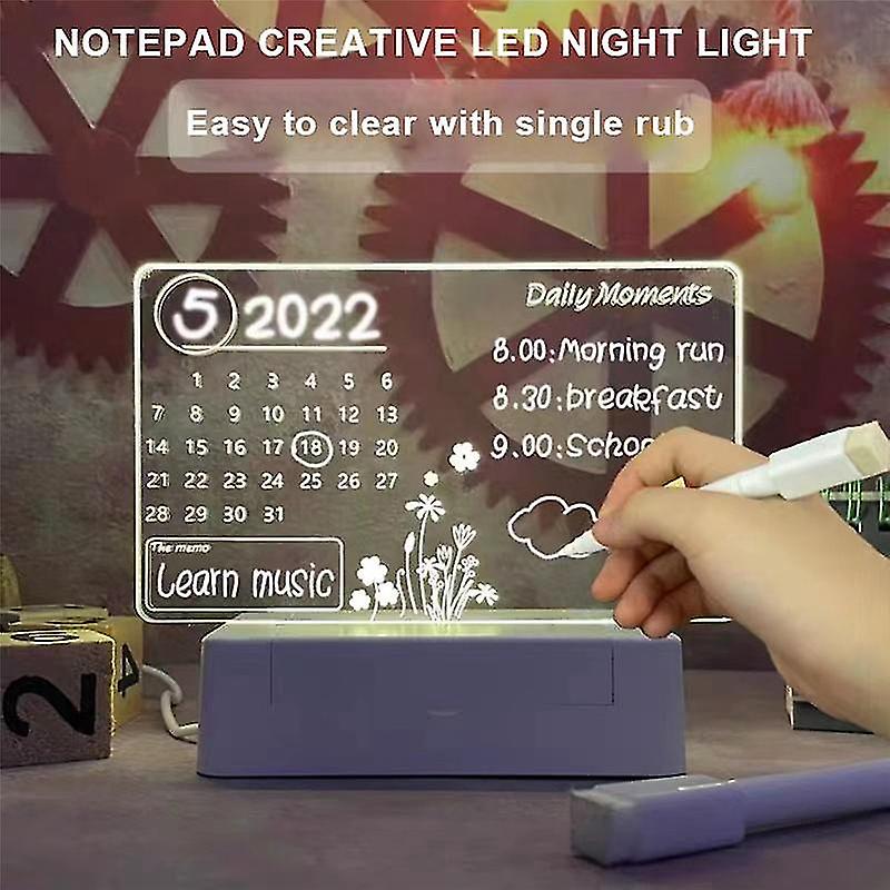 Note Board Creative Led Night Light Usb Message Board Holiday Light ...