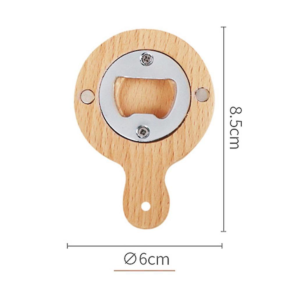 Creative Corkscrew Wooden Magnet Beer Corkscrew Household Portable ...
