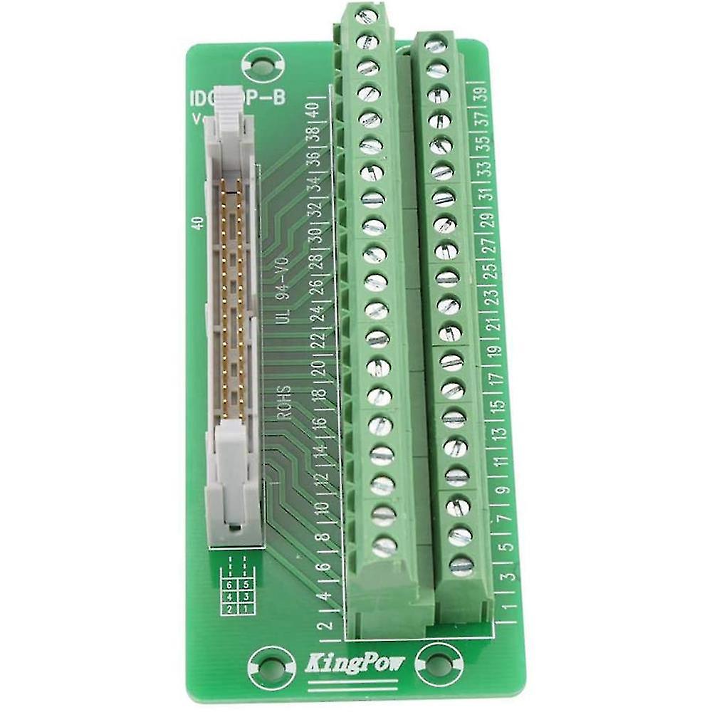 Idc40p 40pin Connector Strip Breakout Board Terminal Block Plug Plc ...
