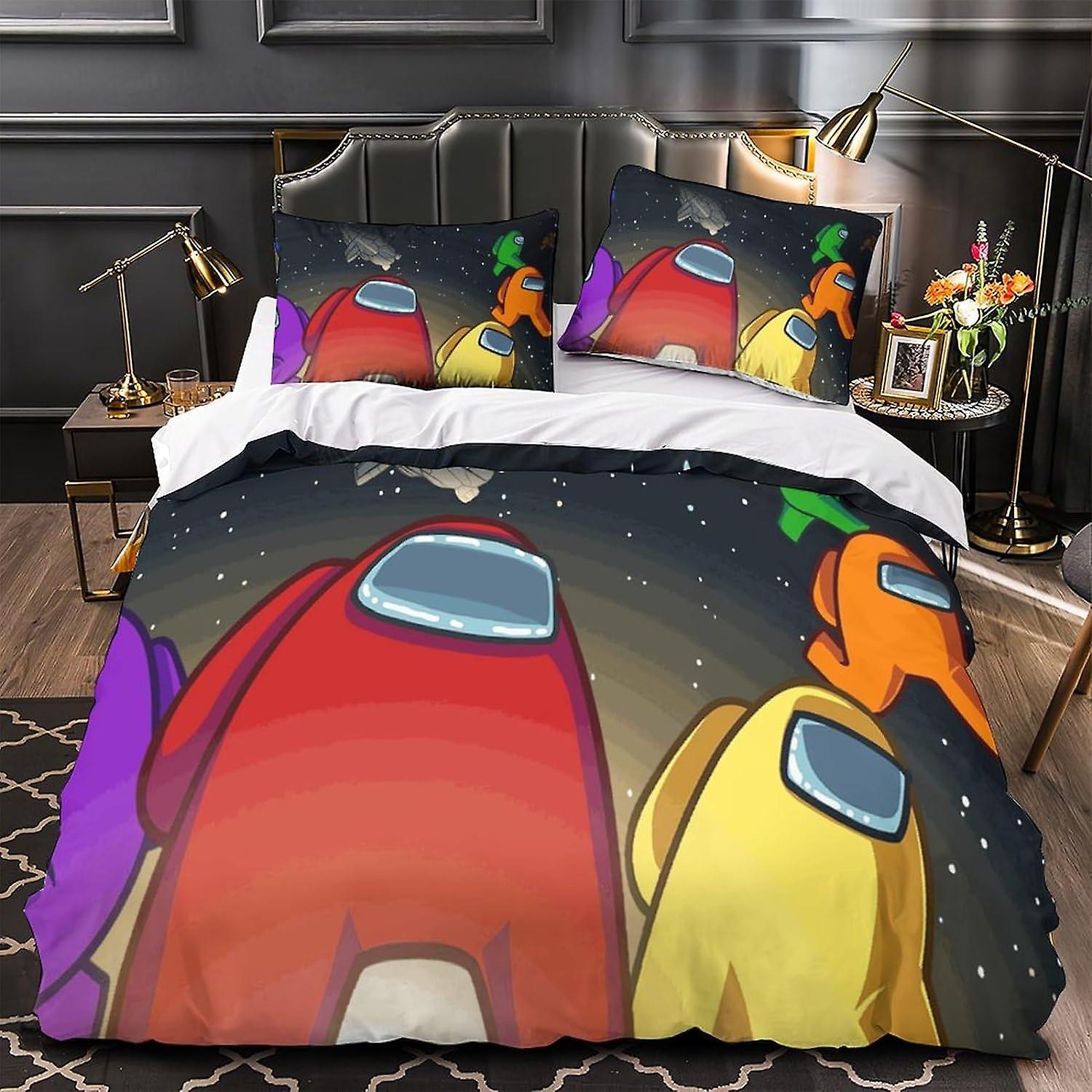 LOUSON Among UsBedding Quilt Duvet Cover Set Pieces Soft Microfiber ...