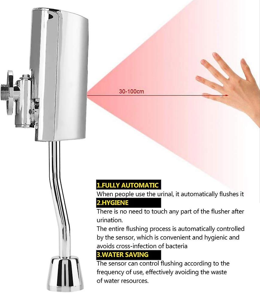 Induction Urinal Flush Valve Fully Automatic Smart Sensor Toilet Faucet ...