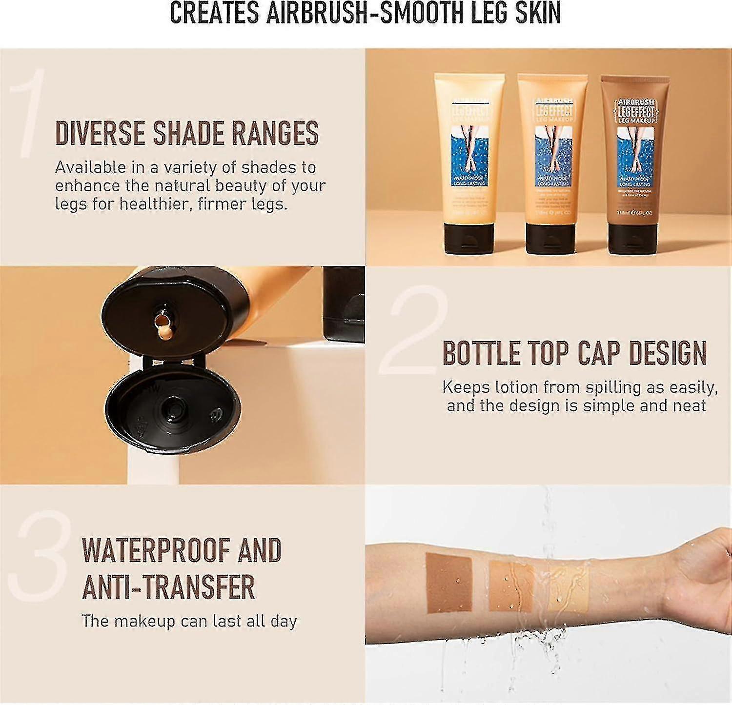 Leg And Makeup Foundation - Leg Makeup Waterproof Coverage Foundation ...